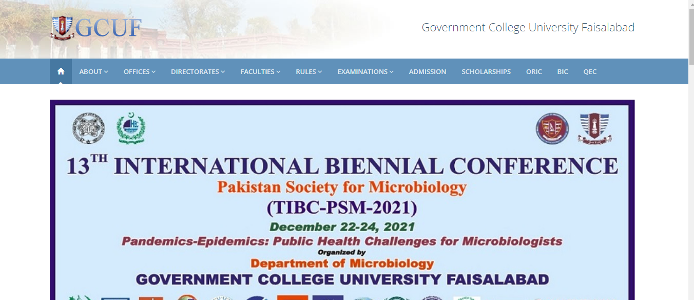 GC University Faisalabad 2022 ,How to check merit list check from here..